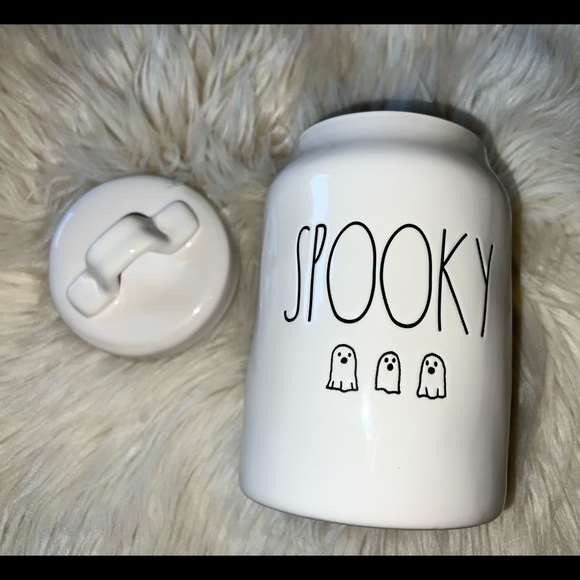 Rae Dunn | Kitchen | Rae Dunn Spooky Ghost Kitchen Canister Candy Cook ...